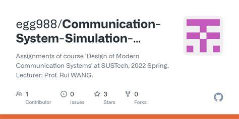 Github Egg988communication System Simulation Matlab Assignments Of