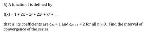 solved 5 a function fis defined by f x 1 2x x2 2x3