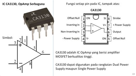 IC CA3130 OpAmp Serbaguna Yang Diperkuat Oleh Komponen MOSFET Niguru Indonesia