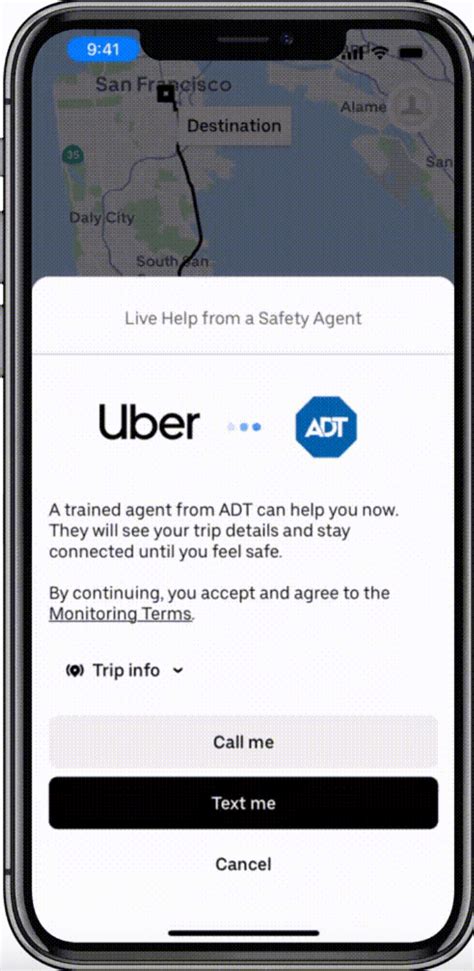 Uber Partners With Adt Riders Can Contact Live Safety Agent