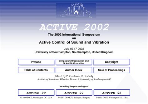 PDF Development And Simulation Of Active Noise Control Systems