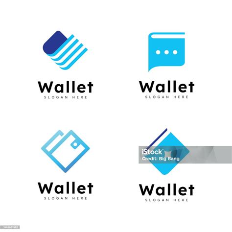 Template Desain Vektor Desain Dompet E Ilustrasi Stok Unduh Gambar