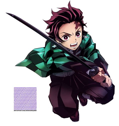 Demon Slayer Anime Sword Fighting Action Poses Png