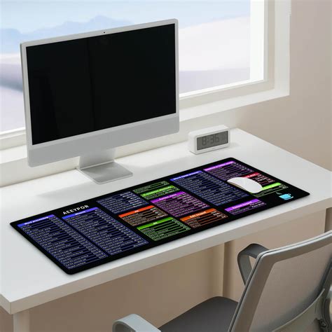 Excel Shortcut Keys Mouse Pad Cheat Sheet Gaming Mousepad Pc Office