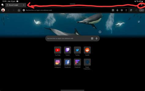 The Icon To Add A New Tab On Android Tablet Would Be Better On The Left Like On Pc R