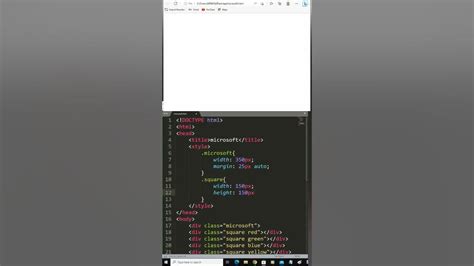 How To Make Microsoft Logo Using Html And Css Microsoft Html Shortsfeed Shorts Youtubeindia
