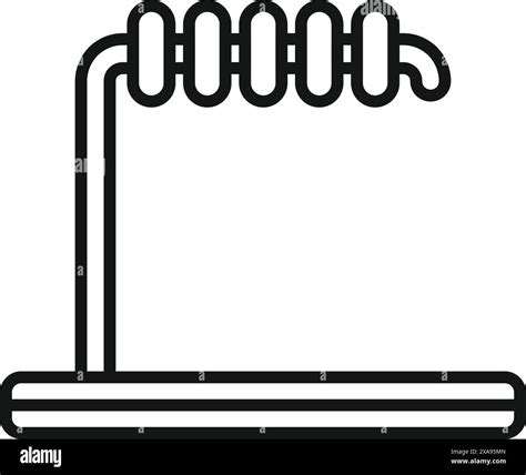 Illustration Of A Simple Wooden Abacus Counting Tool Icon Isolated On A White Background This