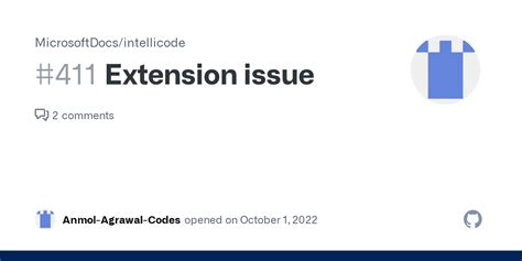extension issue · issue 411 · microsoftdocs intellicode · github
