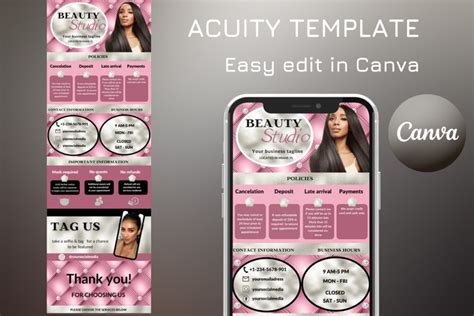Acuity Scheduling Template Pink