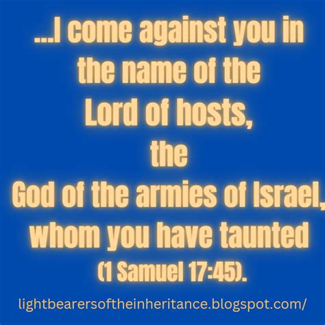 Light Bearers Of The Inheritance Yahweh Sabaoth Meaning