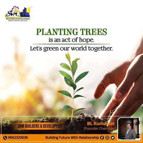 Svm Builders And Developers On Linkedin Svm Builders Developers Planting Trees Act Hope