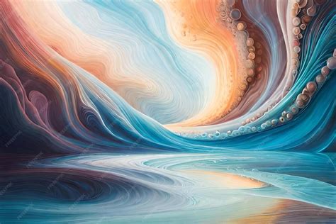 Premium Ai Image A Serene Abstract Background With Soft Flowing Forms And Gentle Color