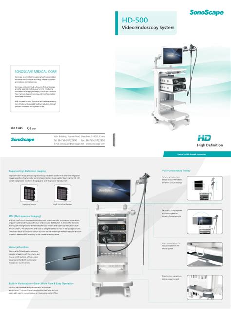 Sonoscape Hd 500 Flexible Endoscopy System Pdf
