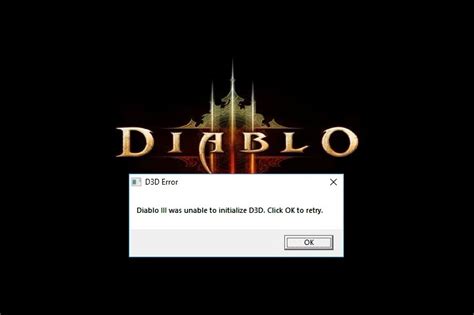 Diablo Iii Was Unable To Initialize D3d что за ошибка и как ее решить