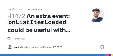 an extra event `onlistitemloaded` could be useful with dynamic forms