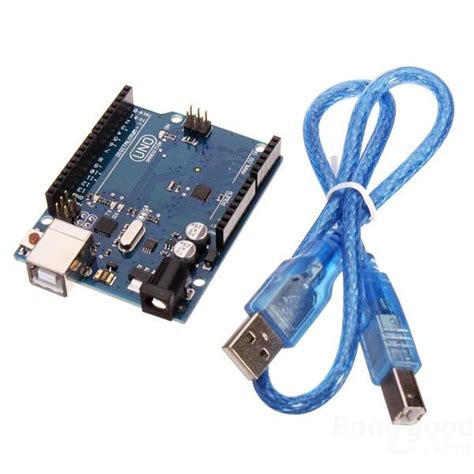 Placa Arduino UNO R RV SMD Atmega versão SMD Cabo USB MSS Eletrônica