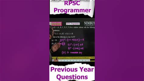 rpsc programmer previous year question paper solution rpscprogrammer