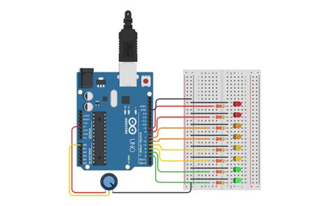 Circuit Design Vu Meter Tinkercad