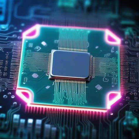 Premium Photo Integrated Microchip Circuit Board For Server Central