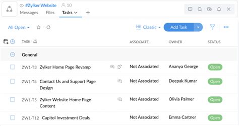 Integrate Cliq With Zoho Projects Zoho Cliq