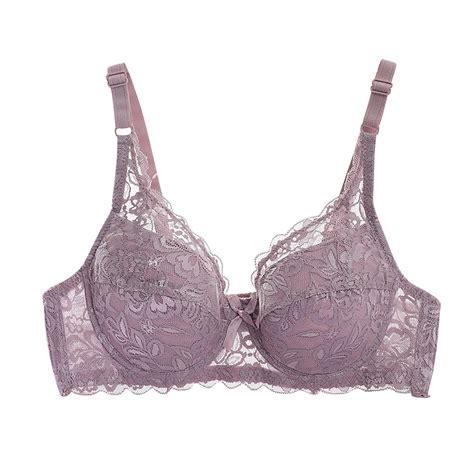 Xflwam Womens Push Up Sexy Lace Bra Comfort Non Padded Full Coverage