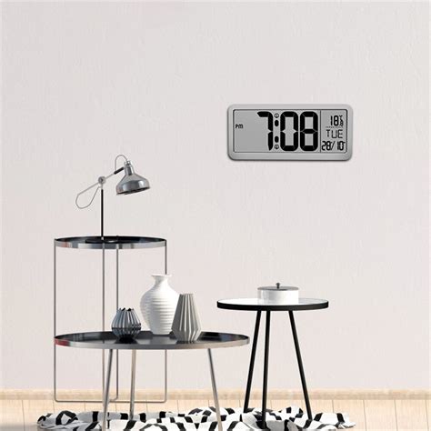 Digital Wall Clock Desk Clock Auto Time Self Set Grandado Digital Wall Clock Desk Clock Auto Time Self Set Grandado