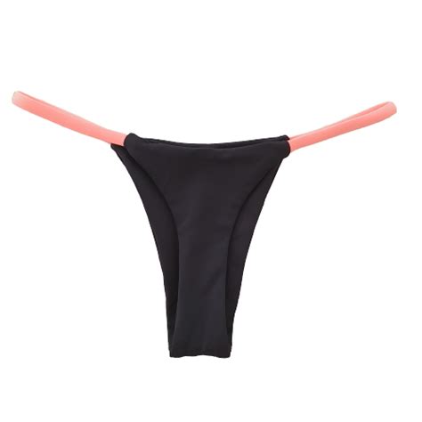 BiquÍni Calcinha Basic Fio Dental Color Tangy Fixa Brava Beachwear