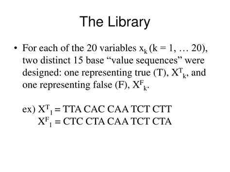 PPT Solution Of A Variable SAT Problem On A DNA Computer PowerPoint Presentation ID