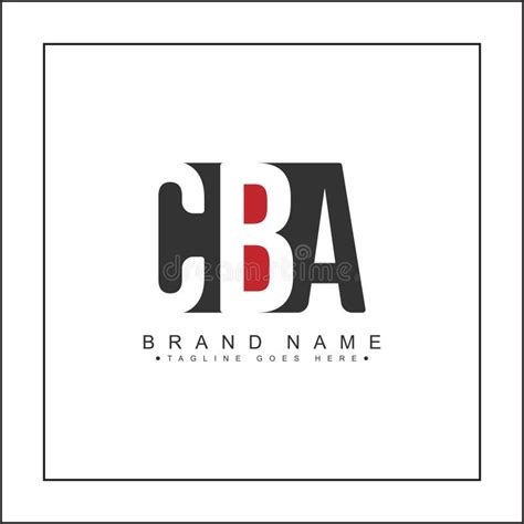 Cba Initials Logo Vector Logo Template For Initial Letters C B And A Stock Vector