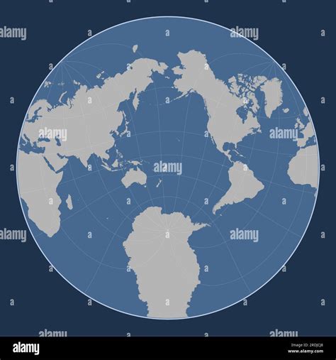 Shape Of The Tonga Tectonic Plate On The World Contour Map Map In The Lagrange Oblique