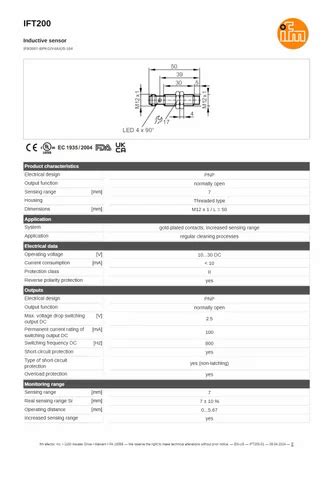 Inductive Sensor Ift200 Ifb3007 Bpkg V4a Us 104 At ₹ 1500 Piece