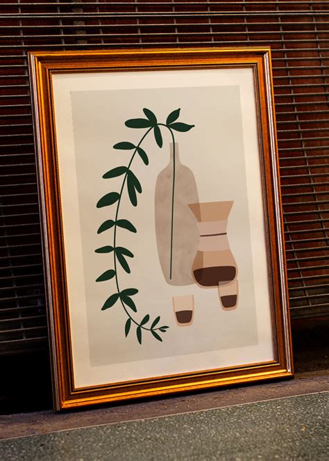 Moderne Minimalistische Vasen Poster Von Rosana Laiz Blursbyai Printler