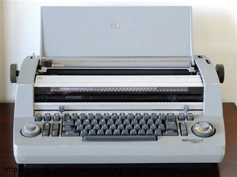 IBM Selectric Composer On The Typewriter Database