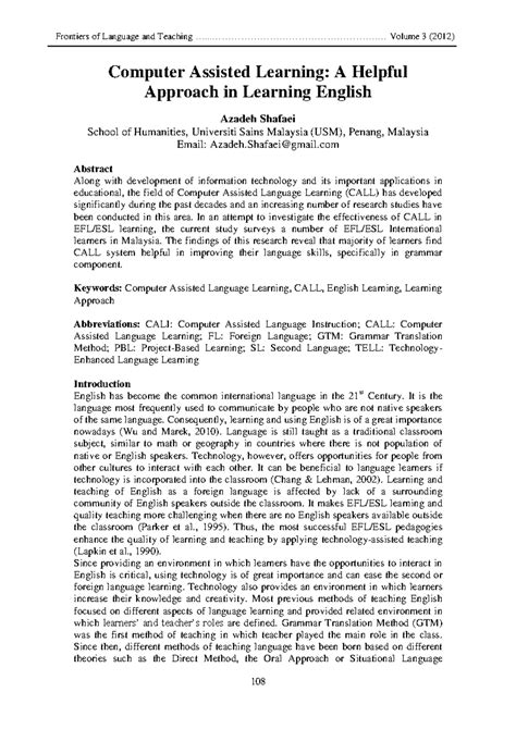 Computer Assisted Learning A Helpful App Computer Assisted Learning A Helpful Approach In