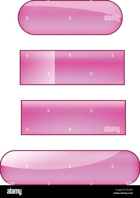 Vector Bright Glossy Web Buttons Set Purple Stock Vector Image And Art