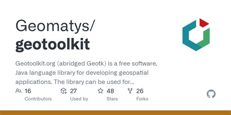 Github Geomatys Geotoolkit Geotoolkit Org Abridged Geotk Is A Free Software Java Language