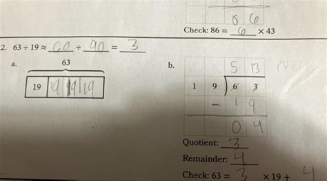 Solved Estimate The Quotient Complete The Tape Diagram