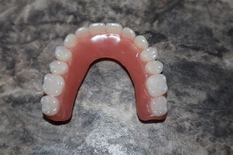 Denture U Denture Shape Acrilyc Upper Dentures Made Etsy