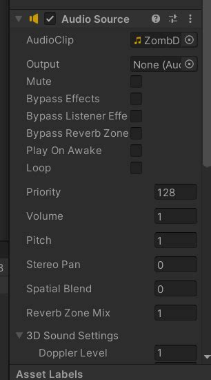 can not play a disabled audio source with prefab unity engine