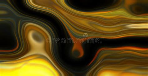 Abstract Liquid Wave Background Flowing Liquid Stock Illustration