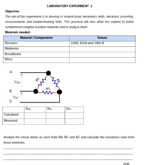 Solved LABORATORY EXPERIMENT Objective To Demonstrate How Chegg Com