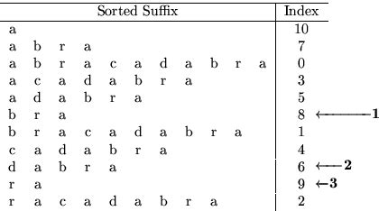 Brief Introduction To Suffix Array