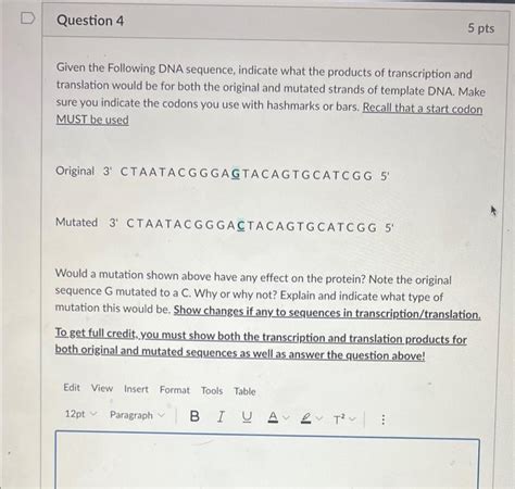 solved given the following dna sequence indicate what the