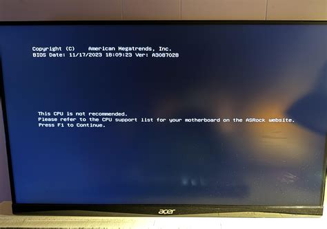 This Cpu Is Not Recommended R Asrock