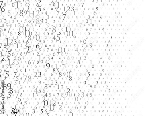random numbers 0 and 9 background in a matrix style binary code