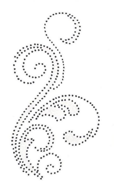 Swirls And Dots Cross Stitch Pattern
