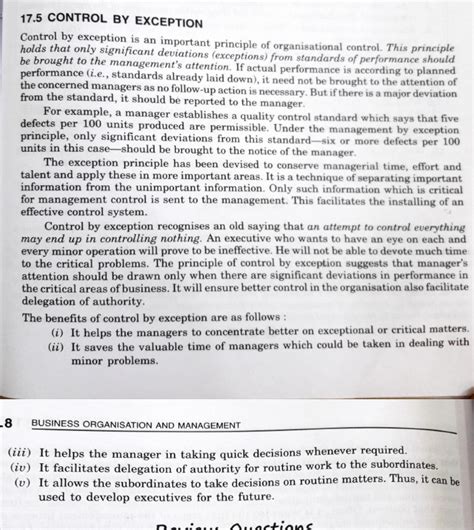 control by exception pdf