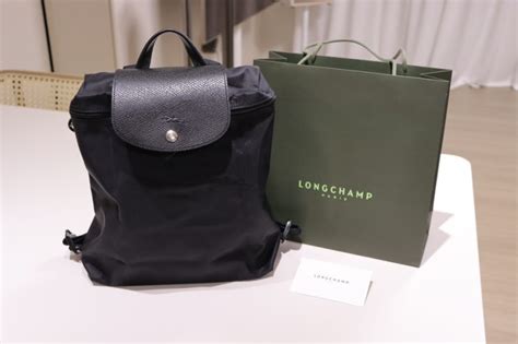 [롱샴] 르 플리아쥬 그린 백팩 롯데백화점 본점 구매후기 착용컷 네이버 블로그