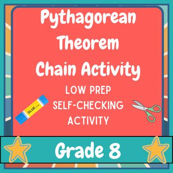 8th Grade Pythagorean Theorem A Low Prep Self Checking Chain Activity