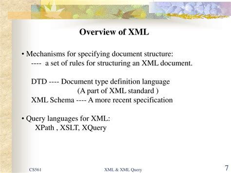 PPT XML XML Query PowerPoint Presentation Free Download ID 3995801